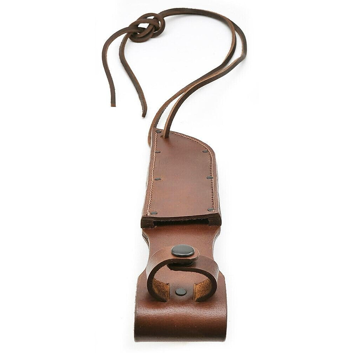 World War Two Vietnam Style Leather Sheath for US Navy Mark 2 MK 2 or KA-BAR Leather Sheath Fits 7" Blade (Brown)