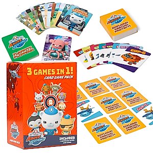 Octonauts Kids Classic Card Games - Memory Game, Go Fish & Old Maid - Fun Family Game for Boys and Girls - Octonauts Party Game Toys - Family Game Night – Three Games Total - Easter Basket Stuffer