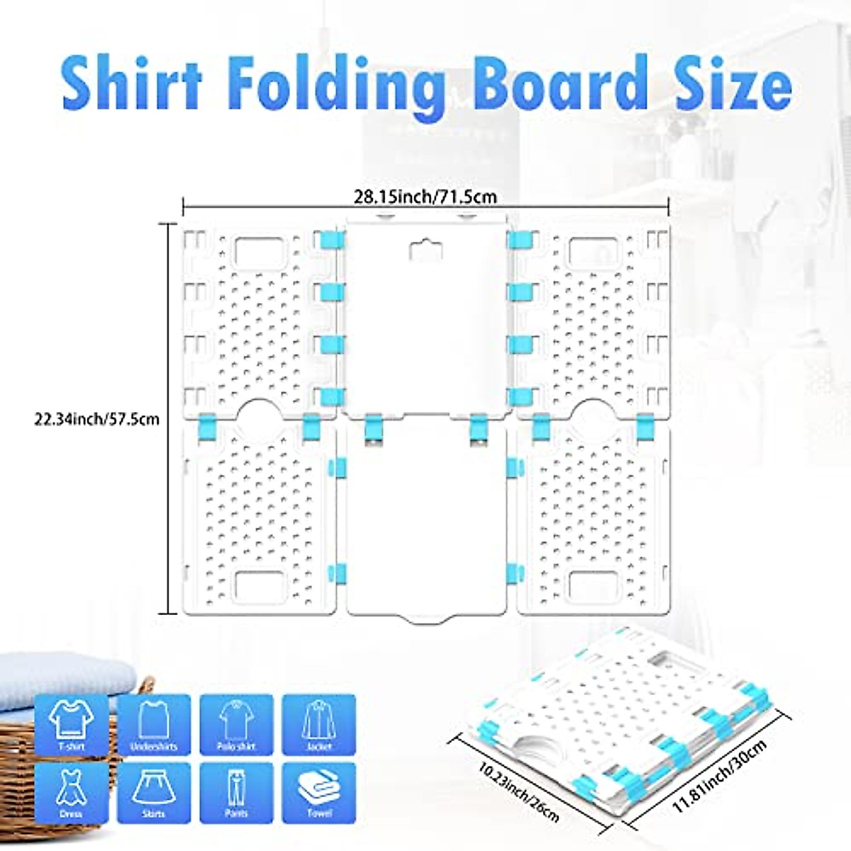 BoxLegend Shirt Folding Board Easy to Fold Clothes Folding Board Sturdiness Clothes Folder Durability T Shirt Folder Board Wrinkle Free Shirt Folding Board Adult V4