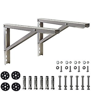 Wall Mounting Bracket for 9000-36000 Btu Condenser Ductless Mini Split Air Conditioner Heat Pump Systems, Rust Free Aluminium Alloy Support Brackets