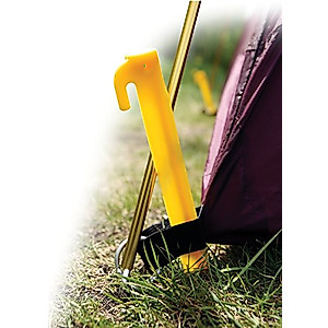 Coghlan's ABS Plastic Tent Pegs, 6-Inch,Yellow