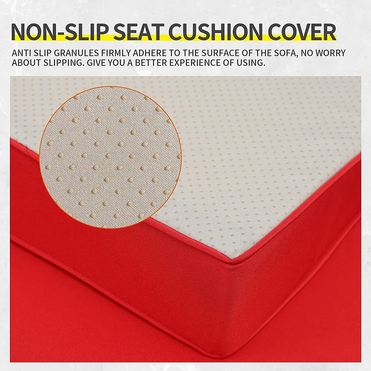 Lviden 7 Pieces Outdoor PE Wicker Furniture Set Patio Rattan Sectional Conversation Sofa Set with Red Cushions and Glass Top Table