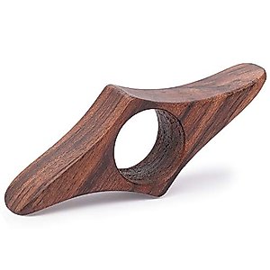 TILISMA Book Page Holder – Handmade Natural Walnut Thumb Bookmark -Novel Reading Accessories Gifts for Readers, Book Lovers Gifts, Bookworm Gifts, Literary Gifts - Book Accessories (Small 0.78 inches)