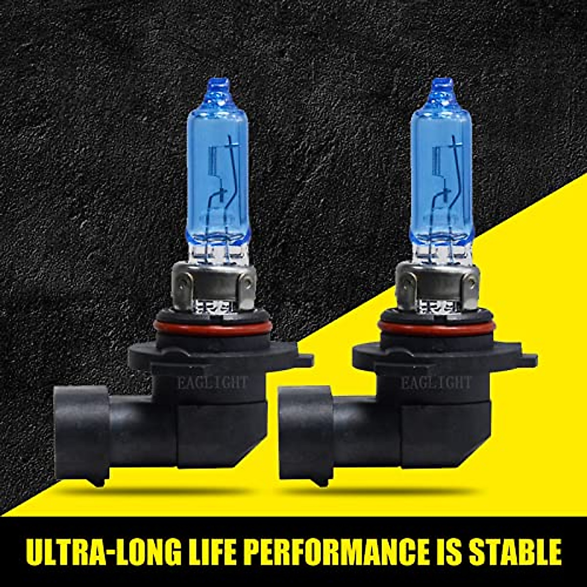 QODOLSI Pack-2 9005 Car Super Bright LED Bulb, 12V 100W Stainless Steel High Beam Low Beam Driving Fog Light, Plug-and-play Bulb for Most Cars SUVs and Trucks (White)