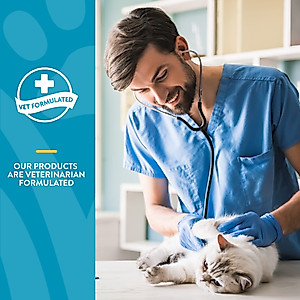 NaturVet Scoopables Quiet Moments Cat Calming Aid - Promotes Calm with Stressful Events Storms, Fireworks, Travel, Separation Anxiety - Cat Health Supplement w/Melatonin - Salmon Flavored | 5.5oz Bag