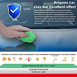 Beiguoo Car Clay Bars Detailing kit 4 Pack 400g, Auto Detailing Magic Clay Bar Cleaner for Car Vehicle Cleaning