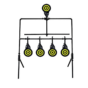 KNINE OUTDOORS Resetting Shooting Target Airsoft Rimfire Pellet BB Gun Target, Rated for .22 .177 Caliber (Airgun)