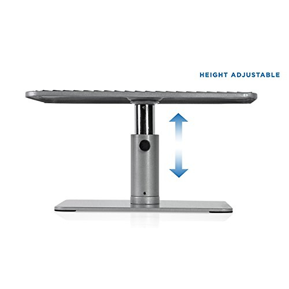 Mount-It! Adjustable Height Laptop Stand for MacBook Pro | Wide Platform Laptop & Monitor Desk Riser | Ergonomic Desk Riser Stand for MacBook and 11-15 Inch Laptops | 24-32 Inch Monitor Stand Riser