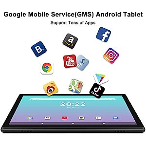 FLYINGTECH Tablet 10 inch, Android 10.0 Tablets, 2GB RAM, 32GB ROM, Quad Core Processor, HD IPS Screen, 2.0 Front + 8.0 MP Rear Camera, 6000mAh Battery, Touchscreen, WiFi, Bluetooth