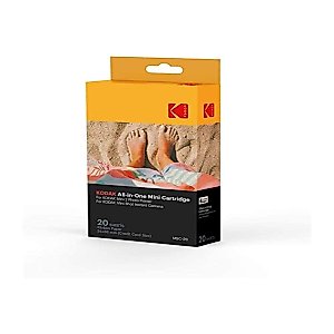 Kodak Mini 2 Photo Printer Cartridge MC All-in-One Paper and Color Ink Cartridge Refill - Compatible with Mini Shot Camera, Mini 2 Printer (Not Original Mini) 20 Pack