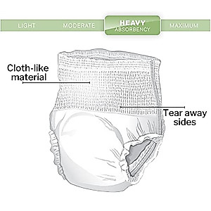 McKesson Ultra Underwear, Incontinence, Heavy Absorbency, Large, 18 Count