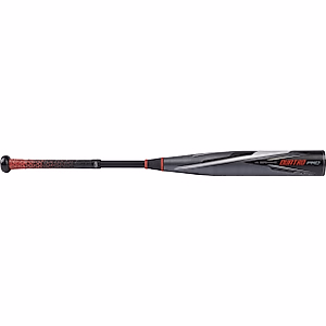 Rawlings Quatro Pro 2022 BBCOR 2 5/8" 2 Piece Composite Baseball Bat Drop -3, Black/Grey/Red, 32"/22oz