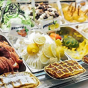 Kingrol 2 Pack 1/3 Size Hotel Pans with Lids, 3-5/8" Depth, 22 Gauge Steam Table Pan, Stainless Steel Counter pan, Food Service Pan for Kitchen