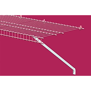 ClosetMaid 21166 16-Inch Support Brackets for Wire Shelving, 100-Pack, White