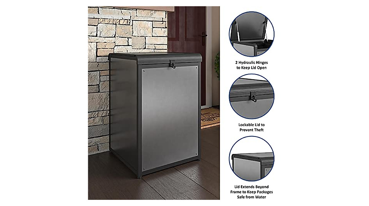 COSCO 88910GRY1E BoxGuard Heavy Duty Multi-Purpose Outdoor Storage ...