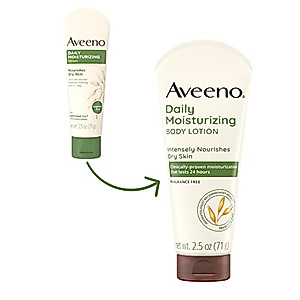 Aveeno Daily Moisturizing Oat Lotion for Dry Skin, 3 x 2.5 fl. oz