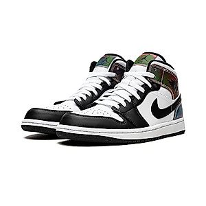 Jordan Mens Air Jordan 1 Mid SE DM7802 100 Heat Reactive - Size 8 White/Black