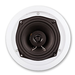 Acoustic Audio by Goldwood R-191 in Ceiling/in Wall Speaker Pair 2 Way Home Theater Surround Speakers,White,5.25-Inch
