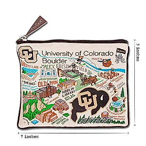 Catstudio University of Colorado Boulder Collegiate Zipper Pouch Purse | Holds Your Phone, Coins, Pencils, Makeup, Dog Treats, & Tech Tools