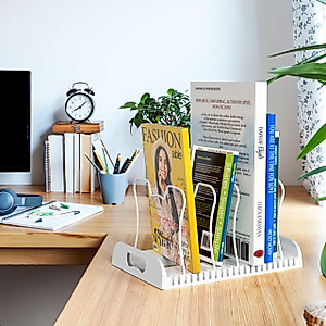 Simple Houseware 7 Compartments Adjustable Pan Organizer, White