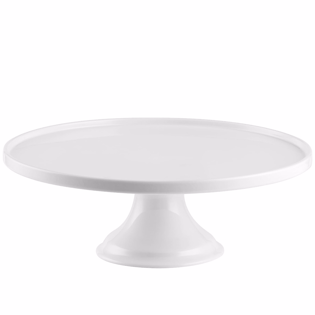 Onniyor Porcelain Cake Stand, Cake Display Stand, Round Dessert Stand, Cupcake Display Tray for Party (10 Inch, White)