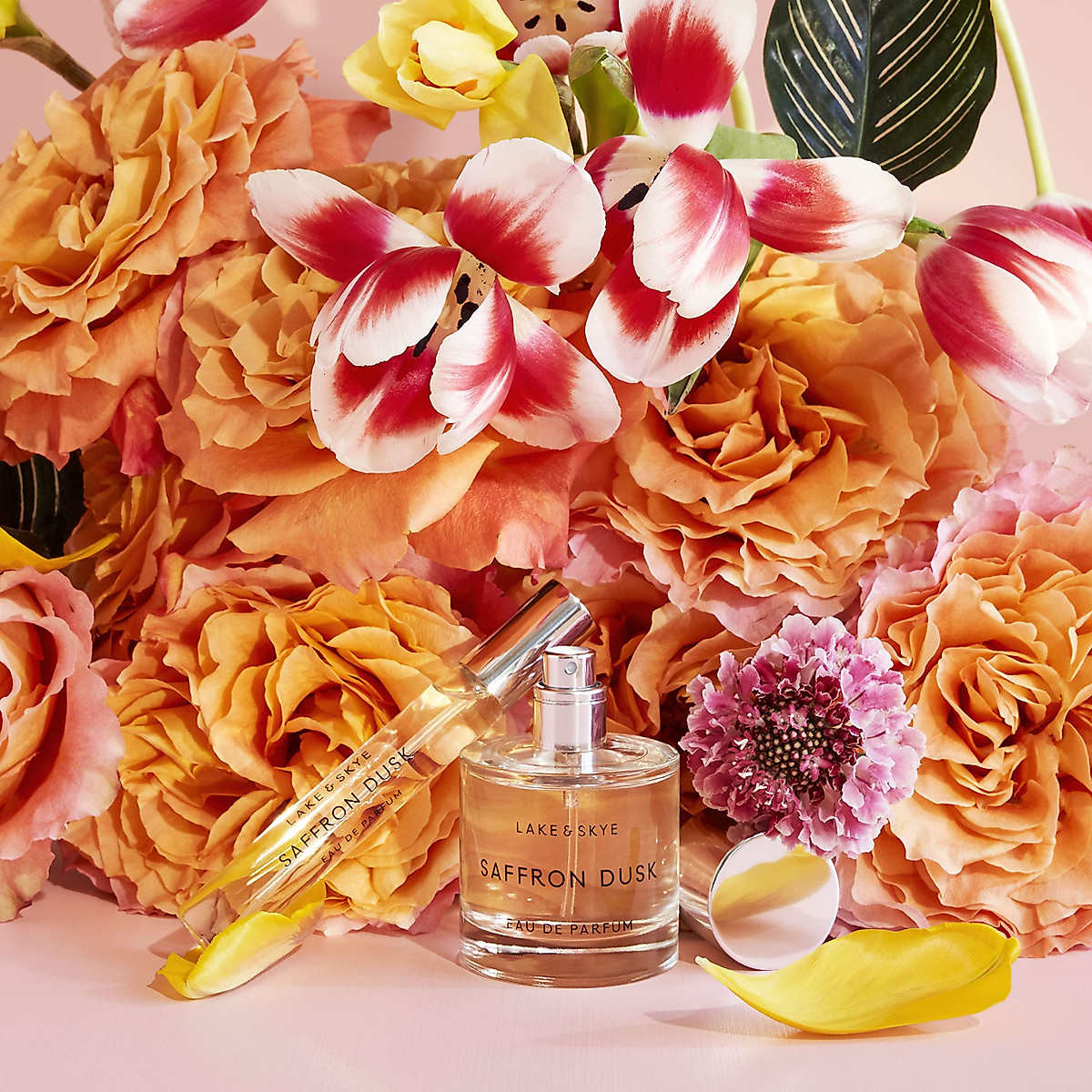 Lake & Skye Saffron Dusk Eau de Parfum Spray, Long Lasting Fragrance, 1.7 fl oz (50 ml) - Floral, Woody, Musky Scent.