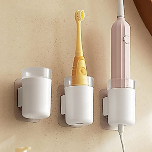 Rolling Tray Cover Wall Mounted Electric Toothbrush Holder Toothbrush Shelf Bathroom Toilet Toothbrush Storage Rack Toothbrush Holder Self Adhesive Electric Toothbrush Drying Rack Wall Mount Kitchen