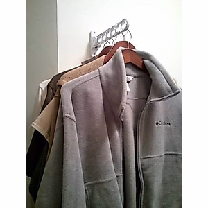 Spectrum Hanger Holder Color: White (Size: 11 3/4" H x 2 " W x 1 1/4" D) - 2 Count