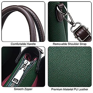 Handbags for Women's Soft PU Leather Hobo Shoulder Bag Ladies Tote Bags Purses and Crossbody Bag (Black)