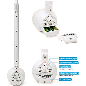 Otamatone Deluxe [English Manual] Electronic Musical Instrument Synthesizer from Japan by Cube/Maywa Denki, White