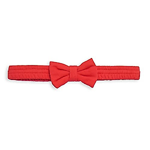 Disney Minnie Mouse Infant Baby Girls French Terry Short Overalls T-Shirt and Headband 3 Piece Outfit Set Red 18 Months