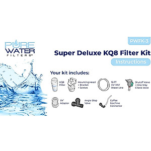 Kq8 Filter Kit for Keurig B150, K150, B155, K155, K2500, K3000, B3000, B3000se, K3500, K4000 by PureWater Filters