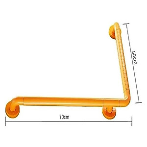 Grab Bar Grab Rails,L-Shaped Grab Bars,Bathroom Safety Bars Anti-Slip Wall Mount Grab Rail Barrier-Free Bathtub Handle for Bathtub,Toilet,Kitchen, Stairway Han