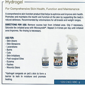 MicrocynAH Wound and Skin Care Sprayable Hydrogel, 8-Ounce
