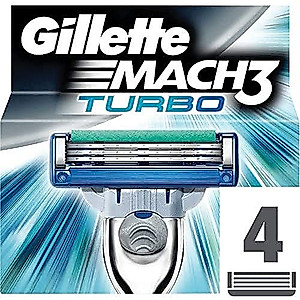 Gillette Mach3 Turbo Pack of 4 Spare Blades