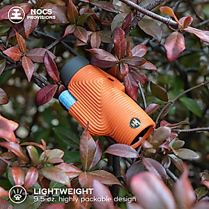 Nocs Provisions Zoom Tube 8x32 Monocular, 8X Magnification Telescope, Bak4 Prism, Wide Field of View for Bird Watching, Backpacking & Wildlife Viewing - International Orange