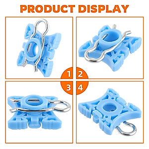 GoaMotors 3509416 Window Regulators Sliding Pivot, 10PCS Sliding Jaw Window Regulator with Clips Fit for Volvo 740 960 S60 S80 S90 XC70 XC90