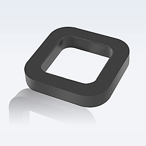 Jawmoy Pack-3 Receiver Silencer Pad, 2.1" x 3" x 0.5" Trailer Hook Rubber Cushion, Noise Eliminating Cushion Pad for Adjustable Ball Mounts (Black)