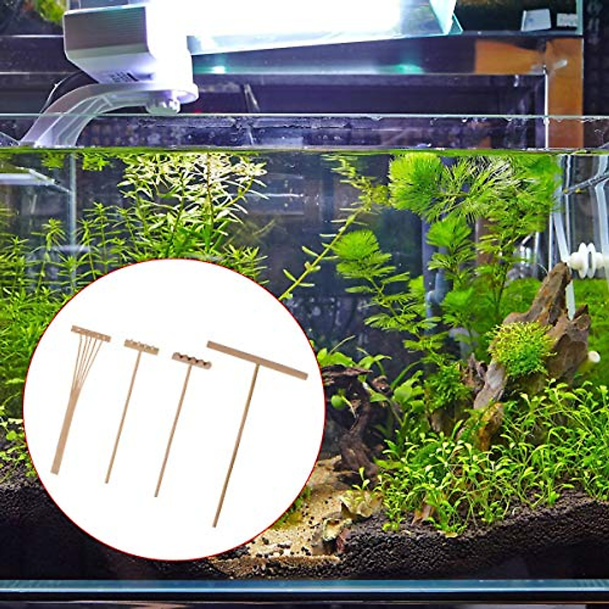 EXCEART 4 Pcs Mini Zen Sand Rakes DIY Sand Zen Garden Tools for Office Tasteful and Elegant Zen Garden Accessories for Home Gift Garden Decor