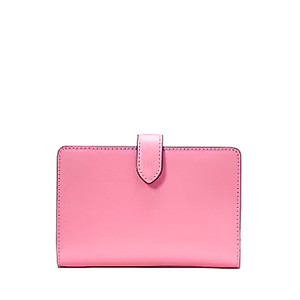 Kate Spade Madison Saffiano Leather Medium Compact Bifold Wallet Blossom Pink, KC580