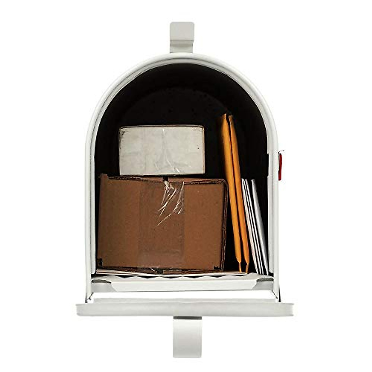 Gibraltar Mailboxes ADM16W01 Admiral Large Post-Mount Mailbox, White