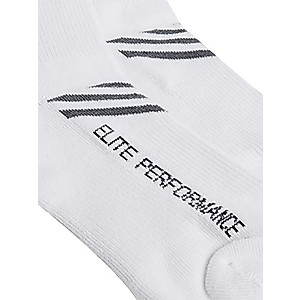 Mizuno Volleyball Runbird Crew Socks, White, Medium