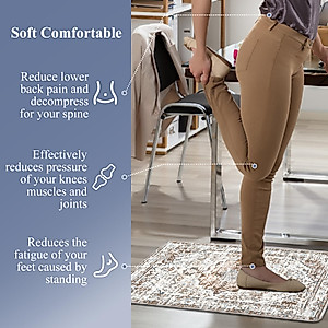 HEBE Anti Fatigue Kitchen Mat Set of 2 Non Slip Waterproof Kitchen Mats for Floor Cushioned Kitchen Rugs and Mats Comfortable Standing Desk Mat Runner for Kitchen,Home Office,Sink,Laundry