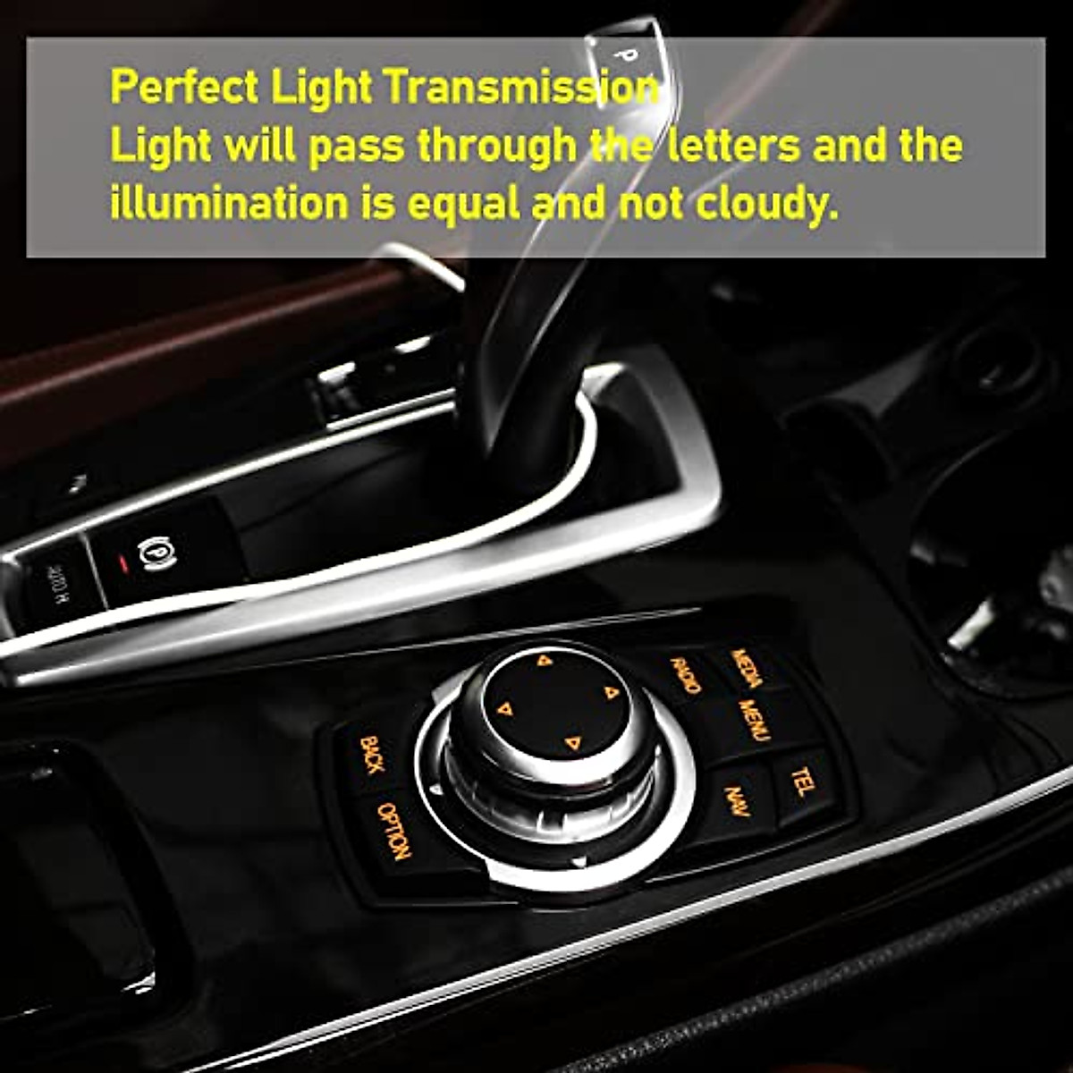 Jaroxn Compatible with BMW iDrive Knob Button Replacment Multimedia iDrive Control Knob Button for 1' F20 F21/3' F30 F31 F34 GT/5' F07 F10 F11/7' F01 F02 F04/X3 F25 Series, iDrive Button Cover