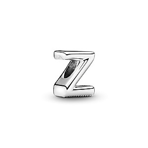 Pandora Letter Z Alphabet Charm - Compatible Moments Bracelets - Jewelry for Women - Gift for Women in Your Life - Made with Sterling Silver