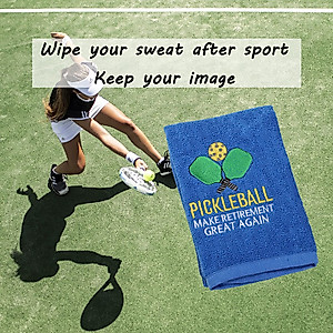 LEVLO Pickleball Sports Lovers Gift Pickleball Make Retirement Great Again Towels for Pickleball Lovers Gifts (PICKLEBALL MAKE RETIREMENT GREAT AGAIN)