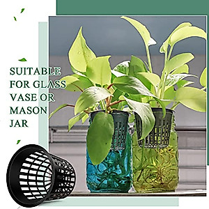 Yinder 400 Pack Net Pots 2 Inch Net Cups Thin Lip Hydroponics Supplies Cups Garden Slotted Mesh Net Cups Aquaponics Garden Slotted Mesh Net Pot Hydroponics Slotted Mesh Cups
