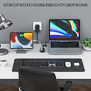 Minisopuru Powered USB C Hub, USB C Splitter 4 Ports with 10Gbps Data & 20W Charging,USB C to USB C Hub Multiport Adapter for MacBook Pro/Air, iMac, iPad, Phone, Surface,Dell, etc.(Not Support Video)