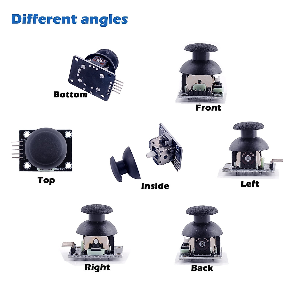 Wishiot Thumb Joystick Module Dual Axis Sensor Game Controller Sensor Joystick Breakout Module Compatible with Arduino PS2 Raspberry Pi (10)