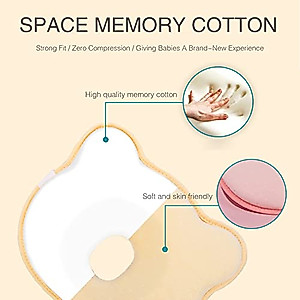 Avamake Вaby Pillow for Sleeping - Pillow with Prevent Flat Head Syndrome, for Head Neck Support Soft and Comfortable, Вaby Head Pillow, Includes Pillowcase and Nursing Pillow (Grey)